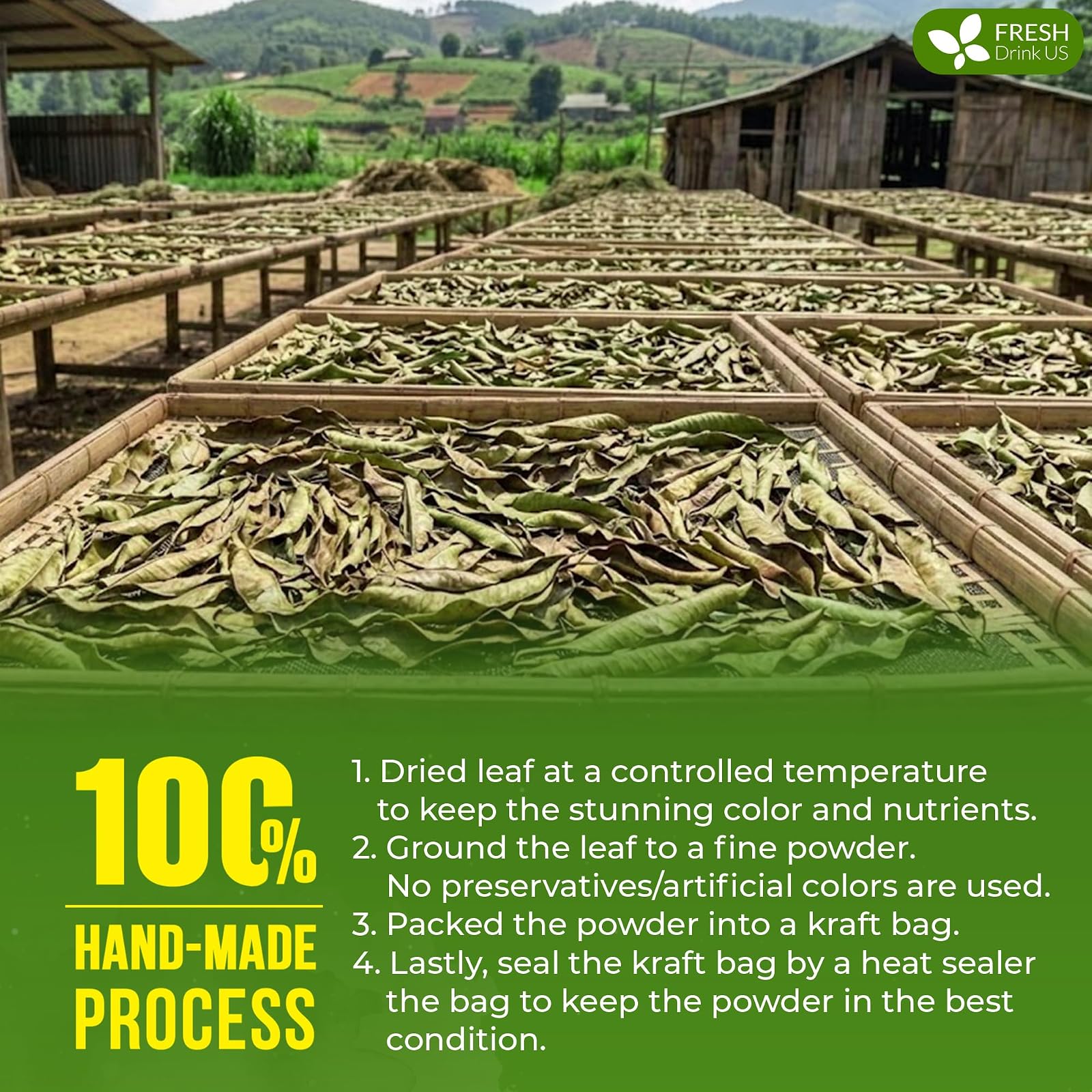 Natural detox with mango leaves
