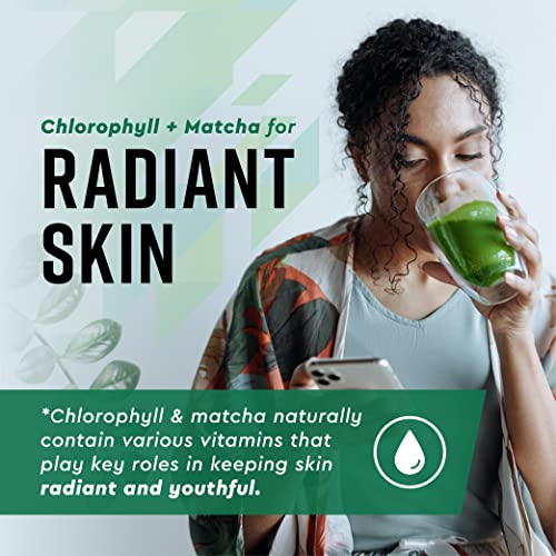 natural detox with matcha chlorophyll drops