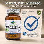 natural detox with milk thistle capsules