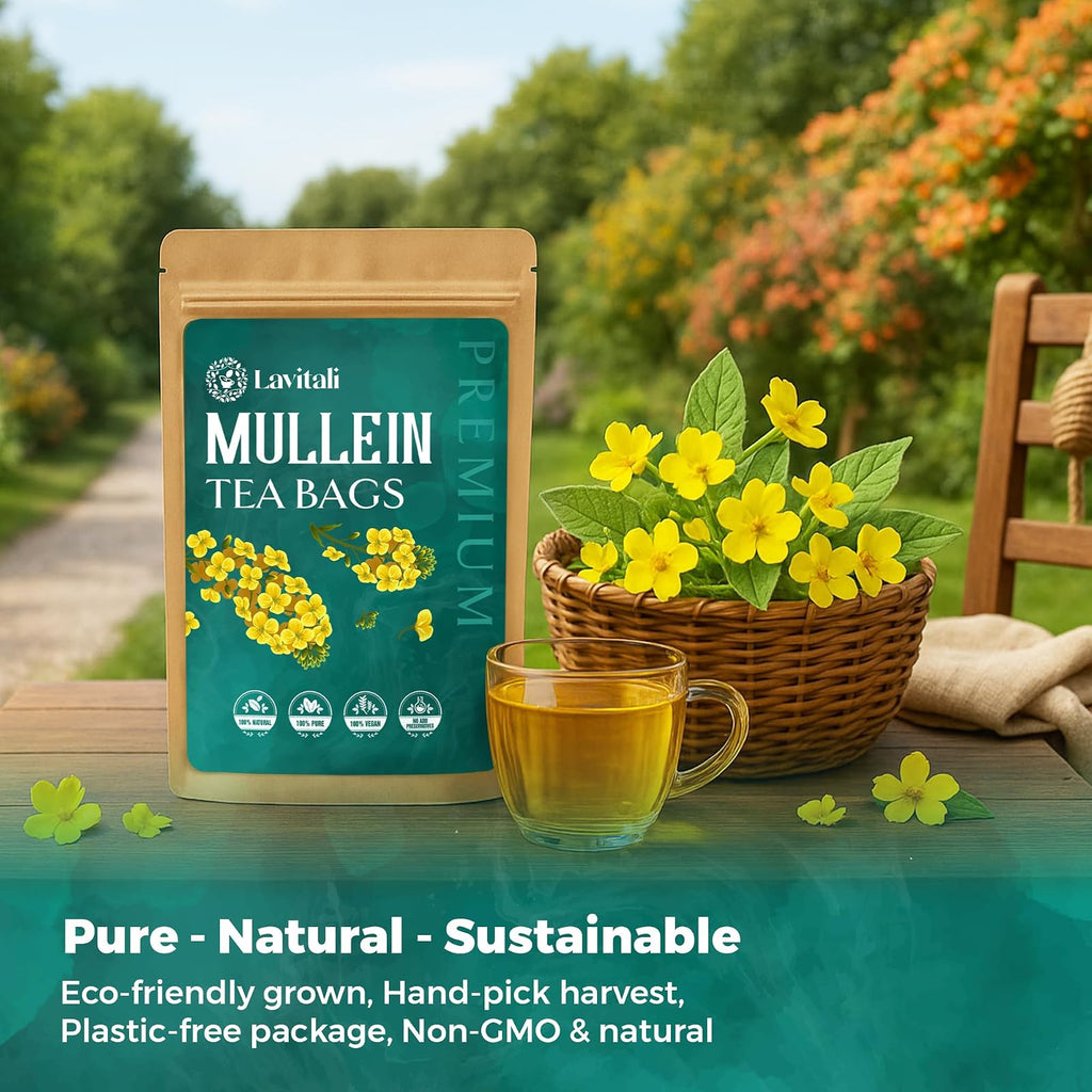 natural detox with Mullein leaves
