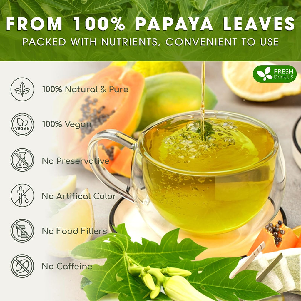natural detox with papaya leaf tea