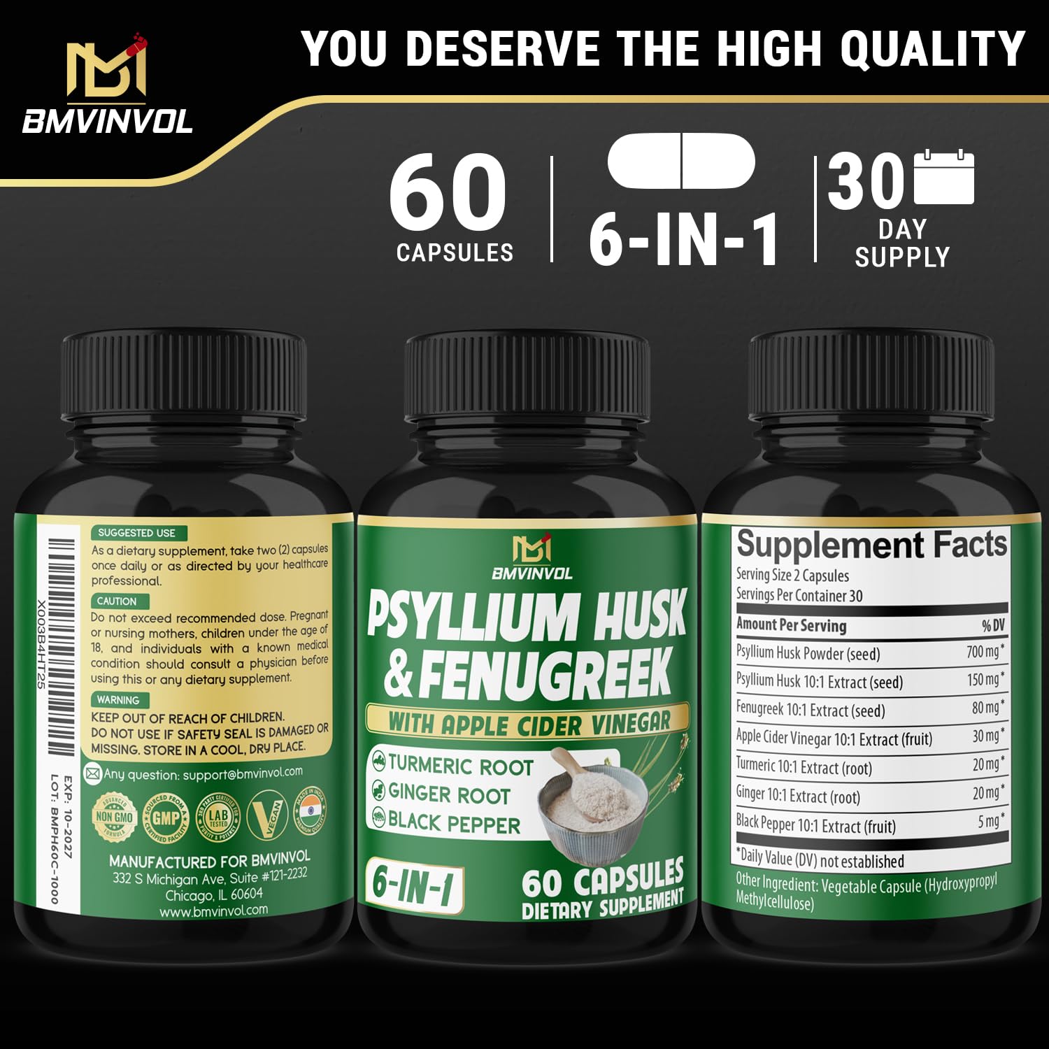 natural detox with psyllium and vinegar