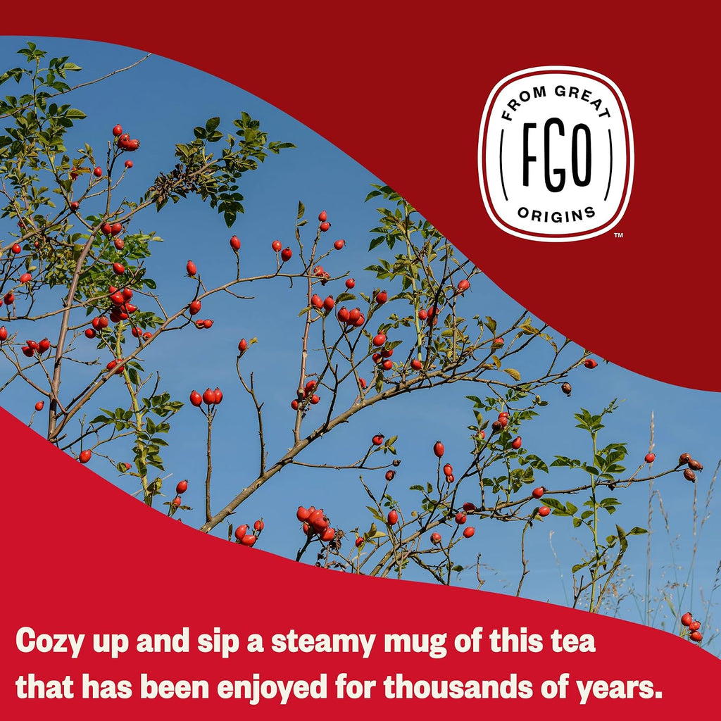 natural detox with rosehips herbal tea
