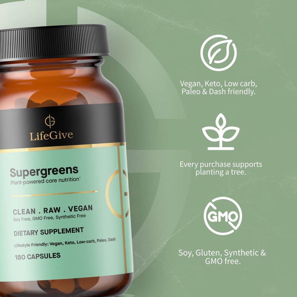 natural detox with supergreens capsules