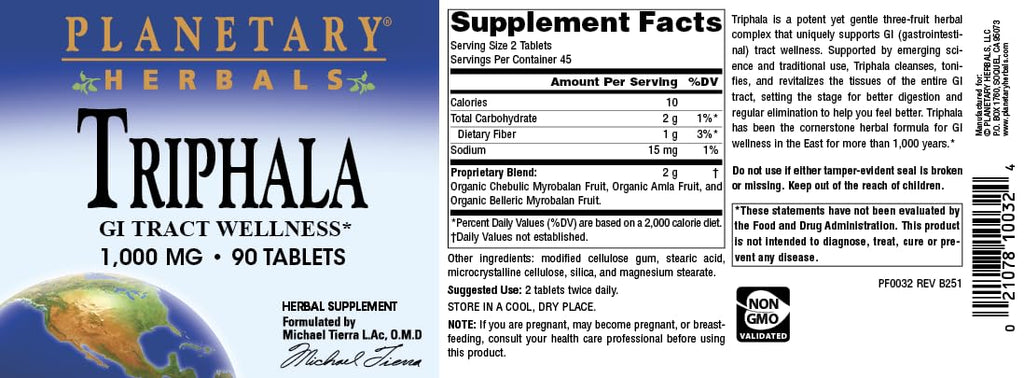 Natural detox with Triphala tablets