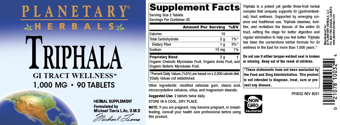 Natural detox with Triphala tablets