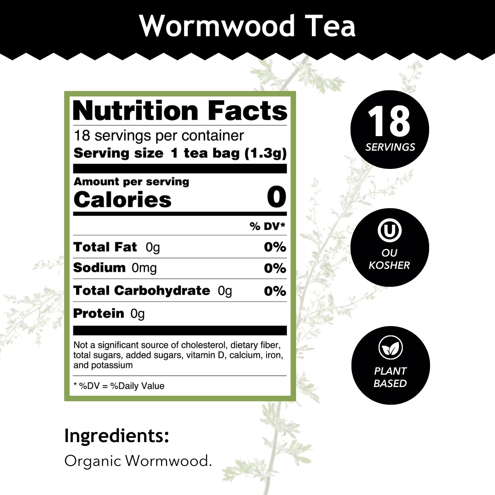 natural detox with wormwood tea