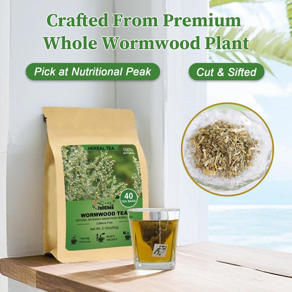 natural detox with wormwood tea