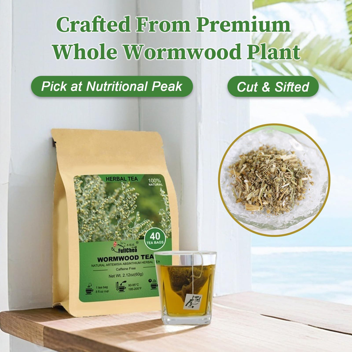natural detox with wormwood tea