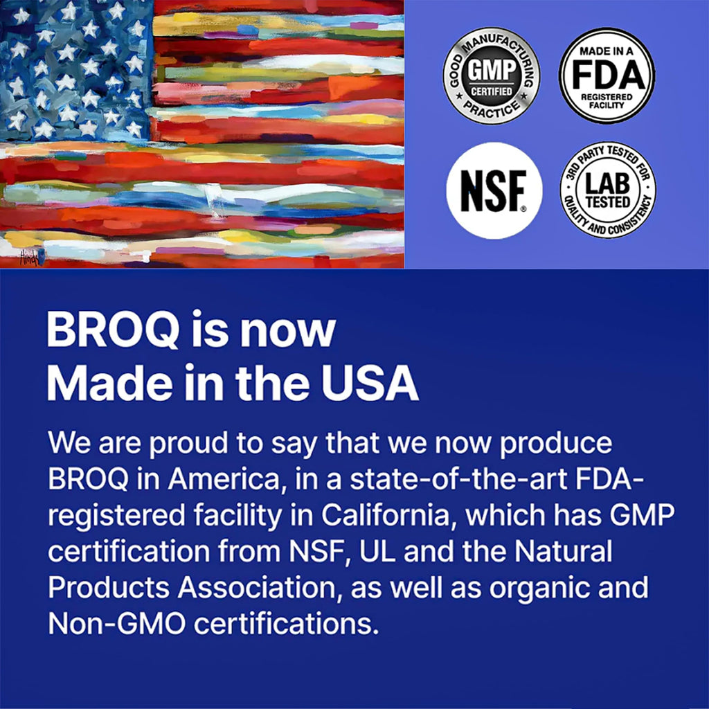 natural detoxification with BROQ blended vitamin & mineral supplements