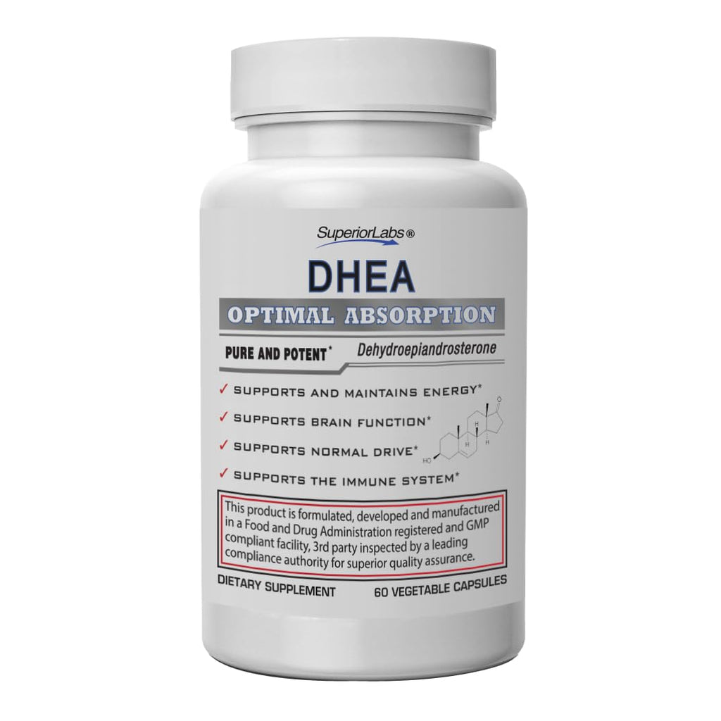 Natural DHEA capsules for youthful energy
