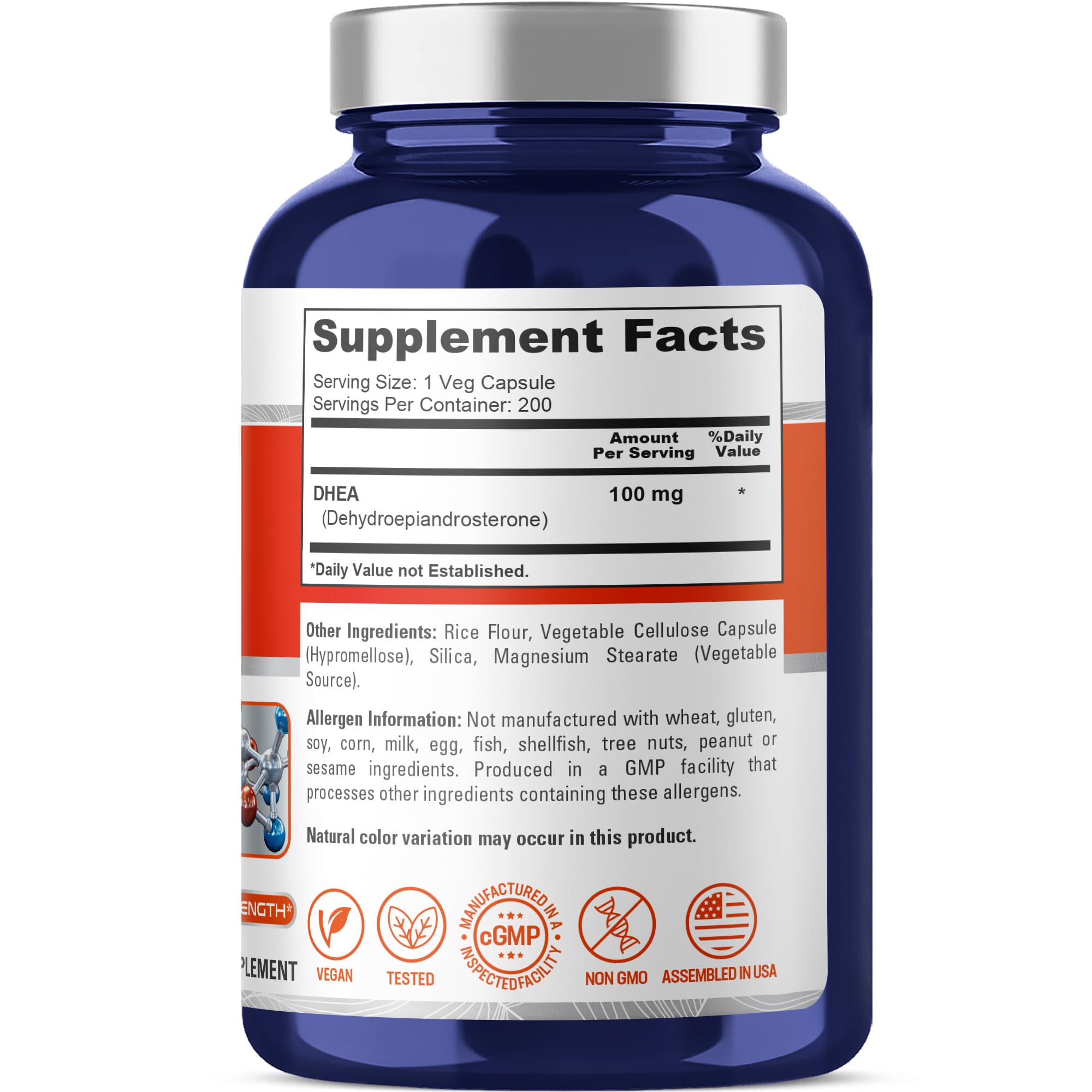 natural DHEA dietary supplement for wellness