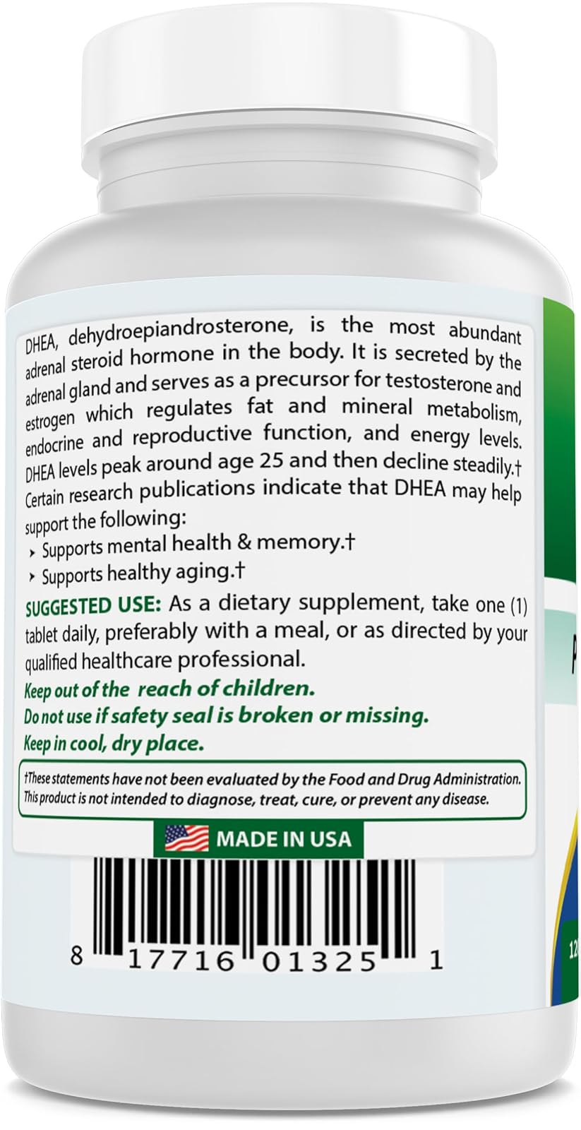 Natural DHEA for vitality enhancement