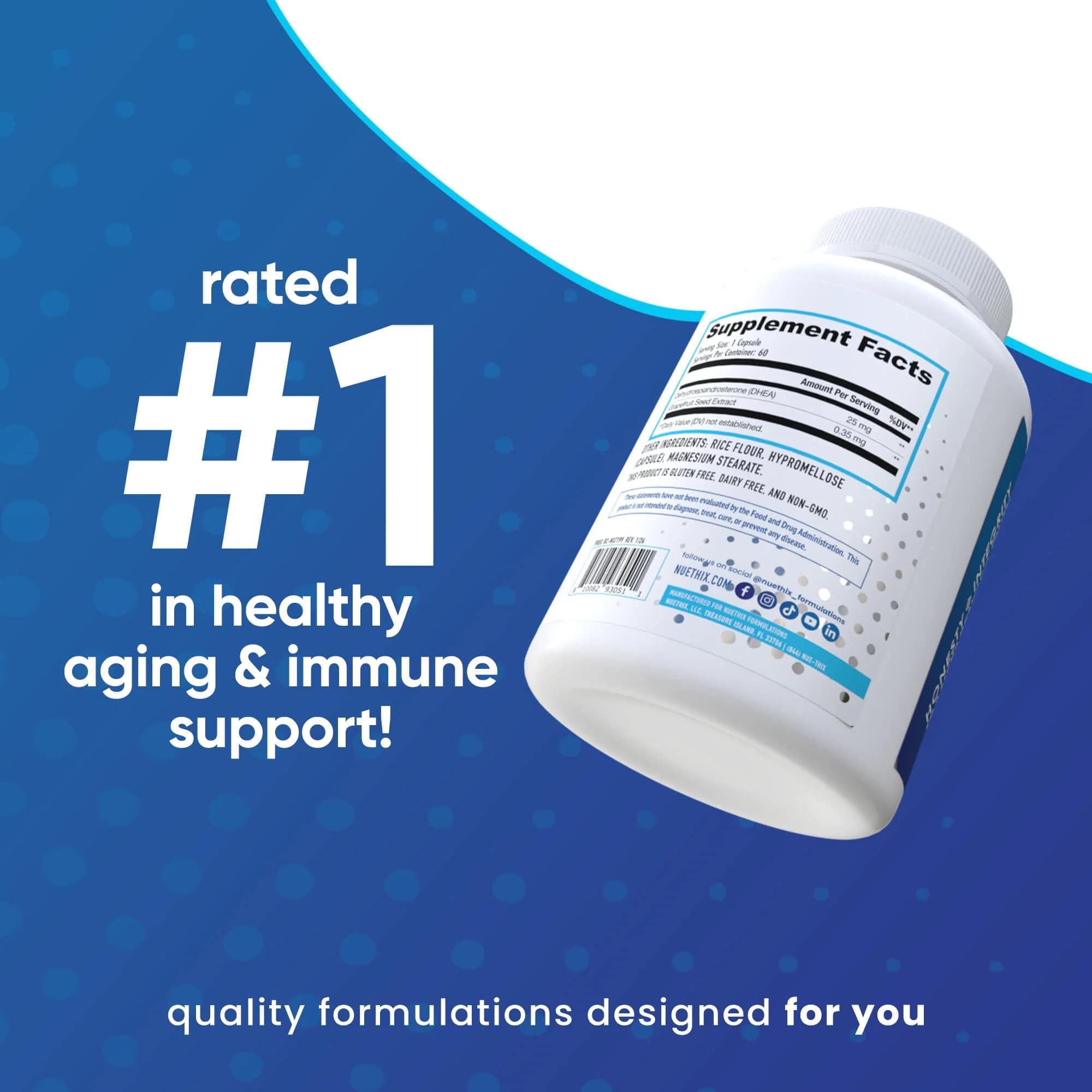 Natural DHEA supplement for overall health