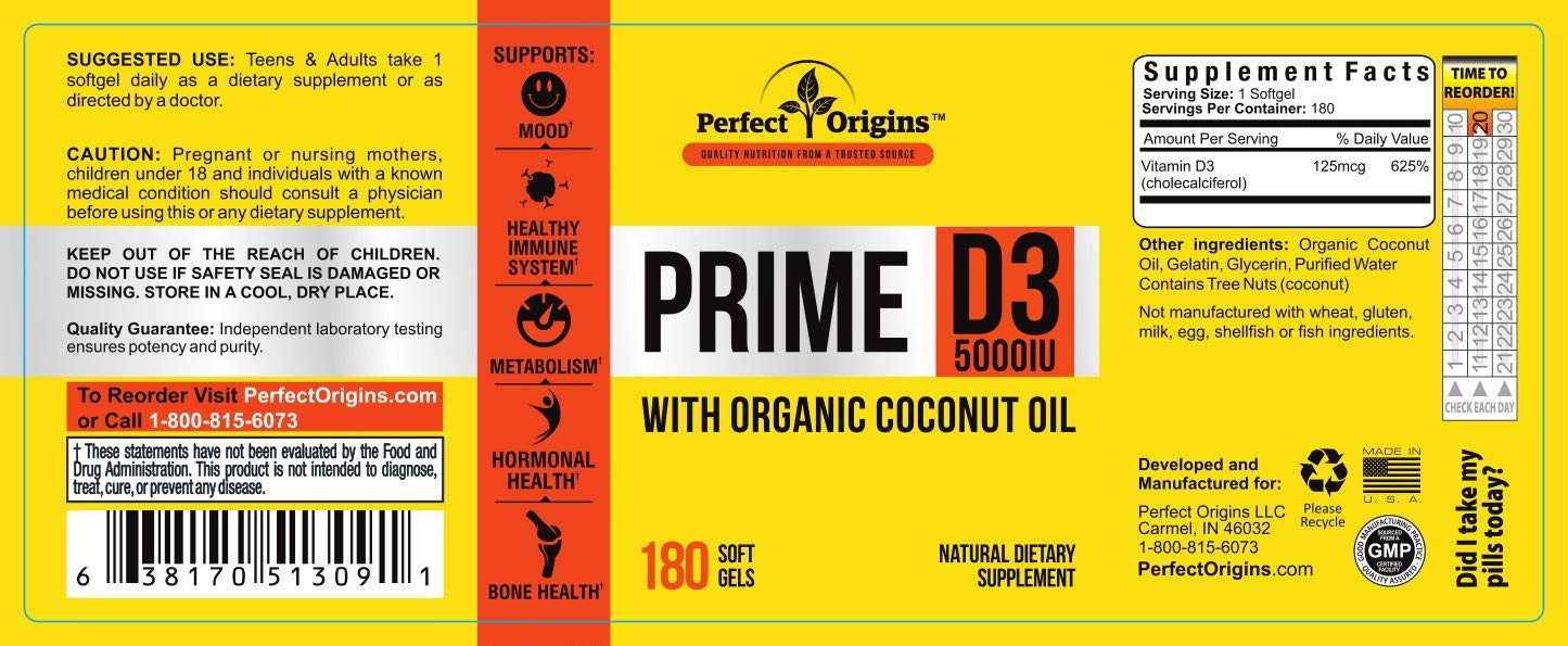 natural dietary supplement with organic coconut oil