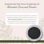 Natural digestive aid activated charcoal powder