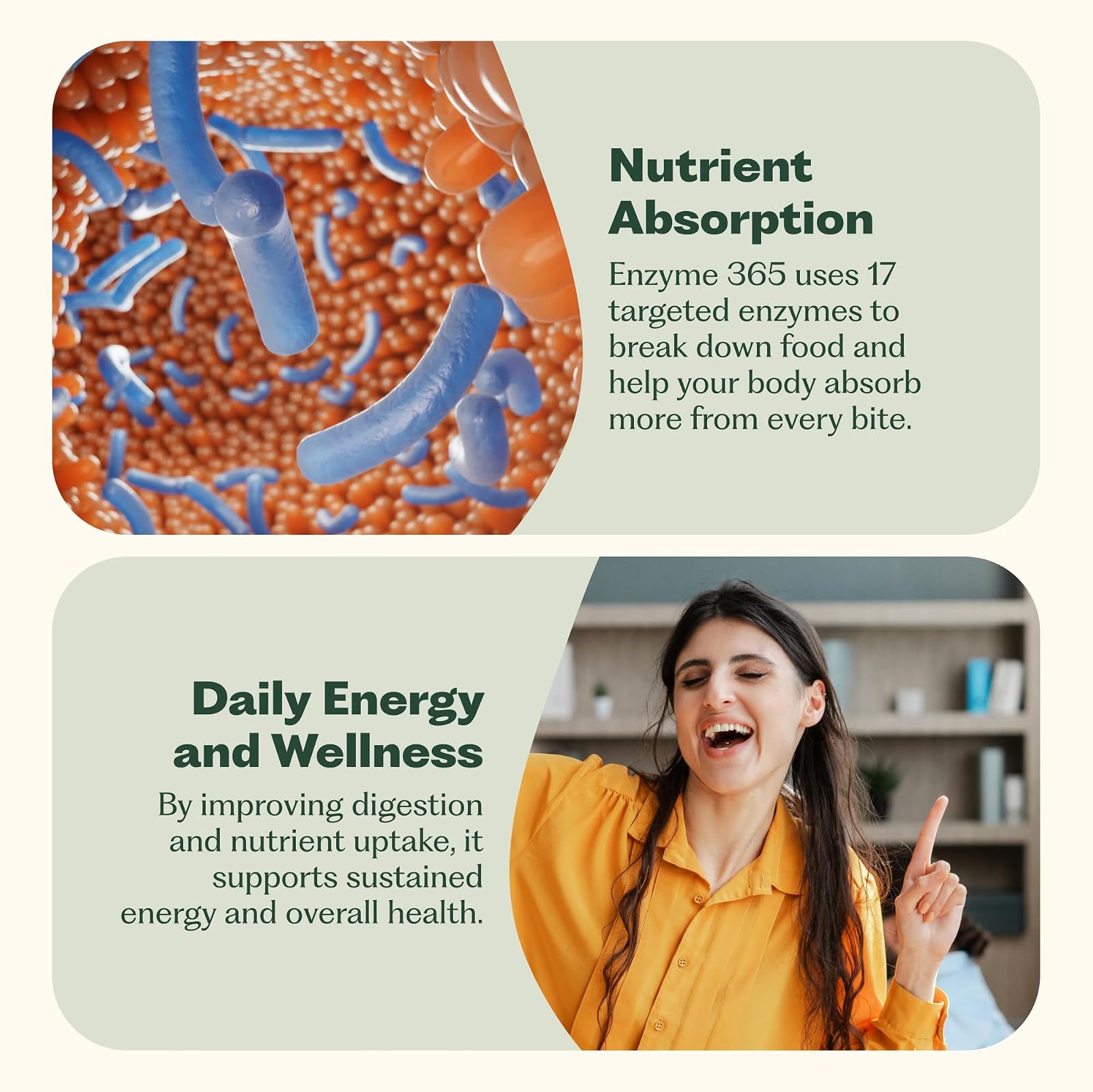 Natural digestive aid Enzyme 365