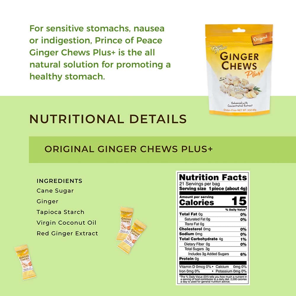 natural digestive aid ginger candy