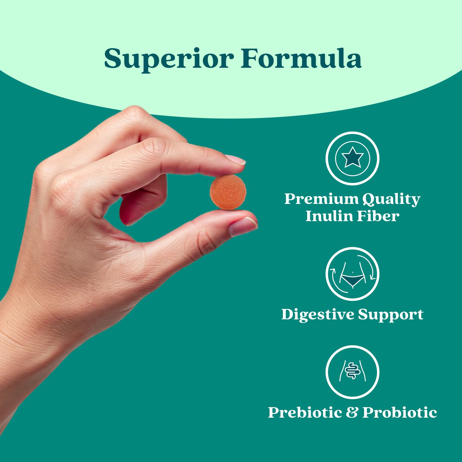 Natural digestive aid gummy supplements