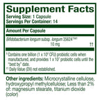 Natural digestive aid in probiotic capsules