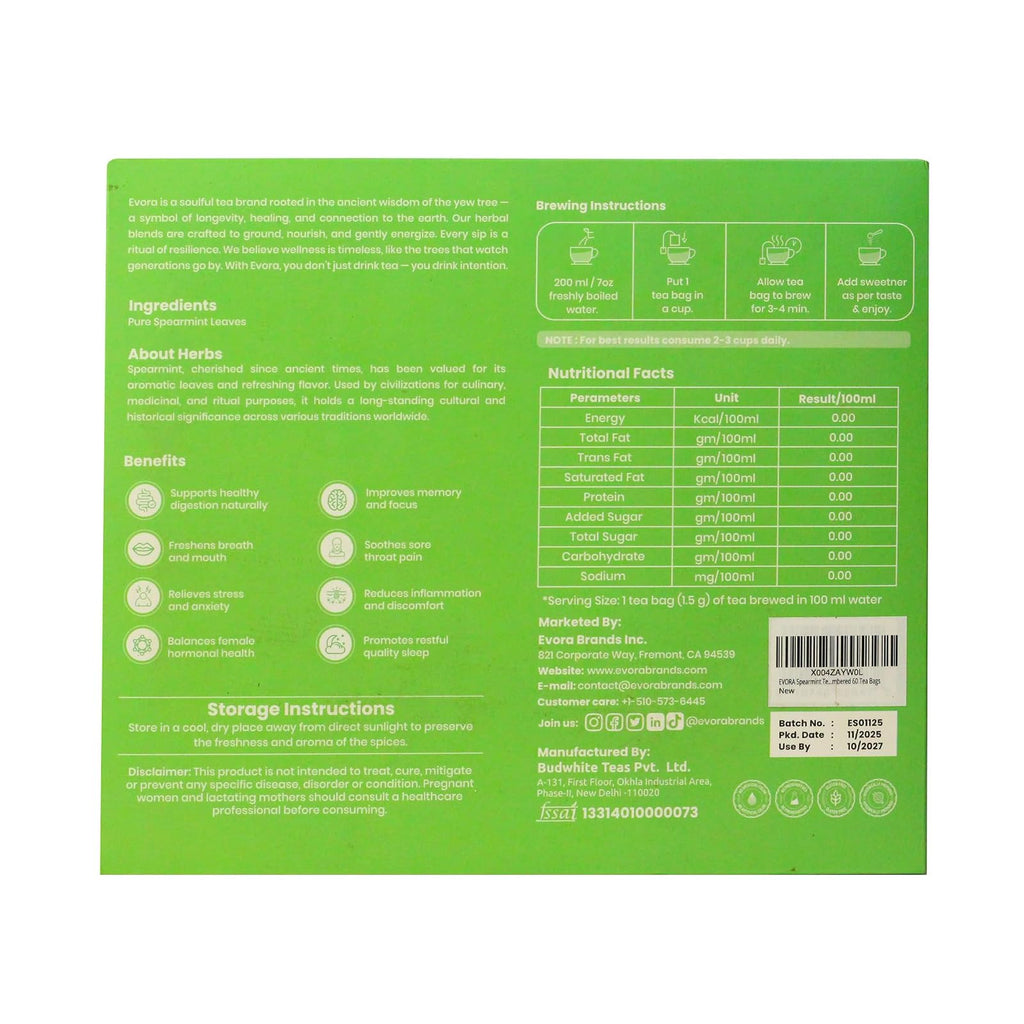 natural digestive aid spearmint tea
