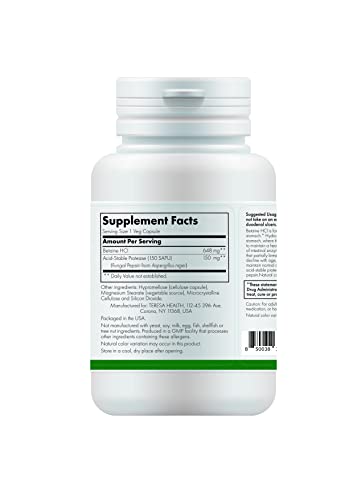 natural digestive aid with Betaine HCI