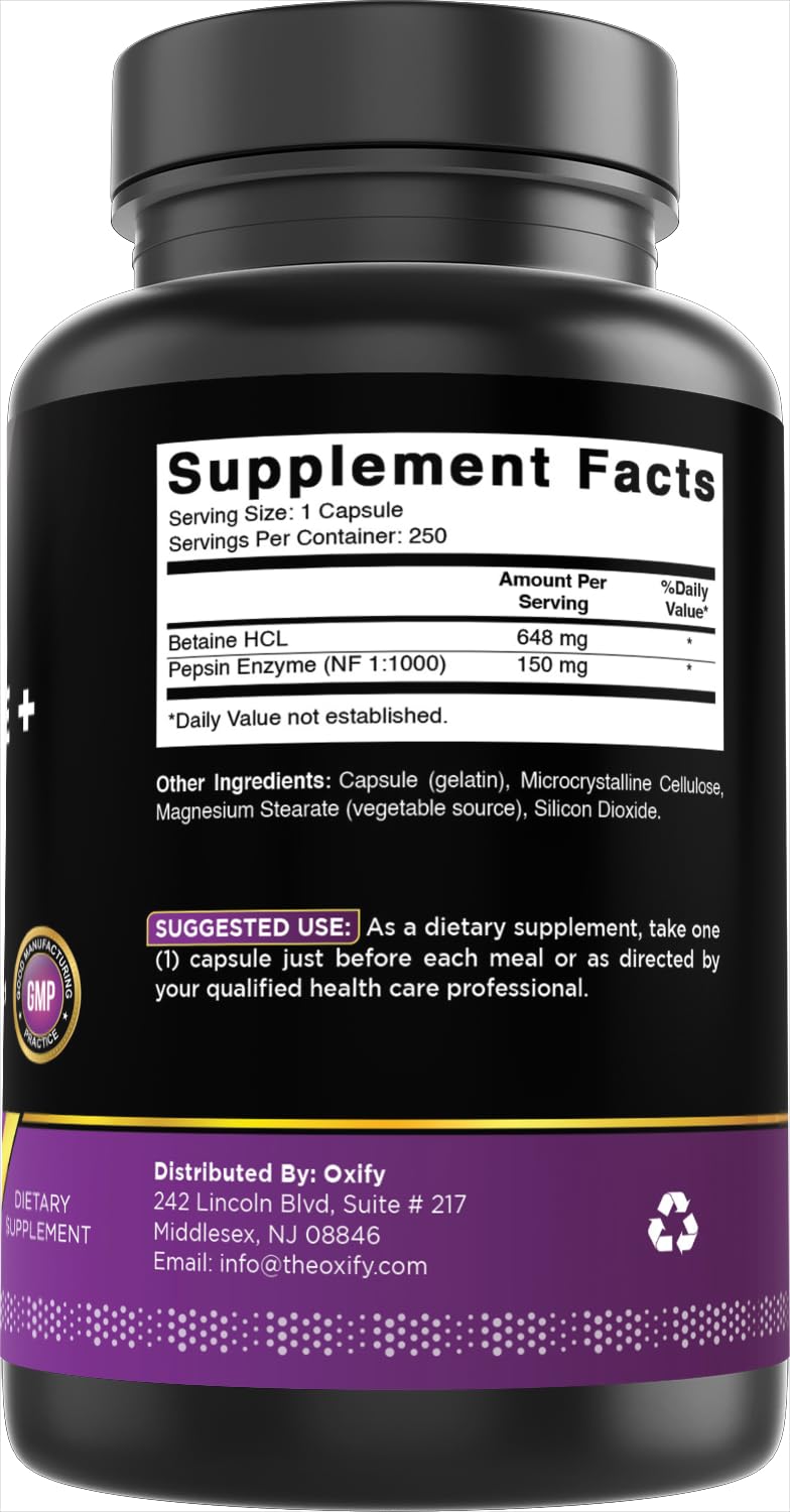 Natural digestive aid with Betaine