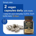Natural digestive aid with enzymes