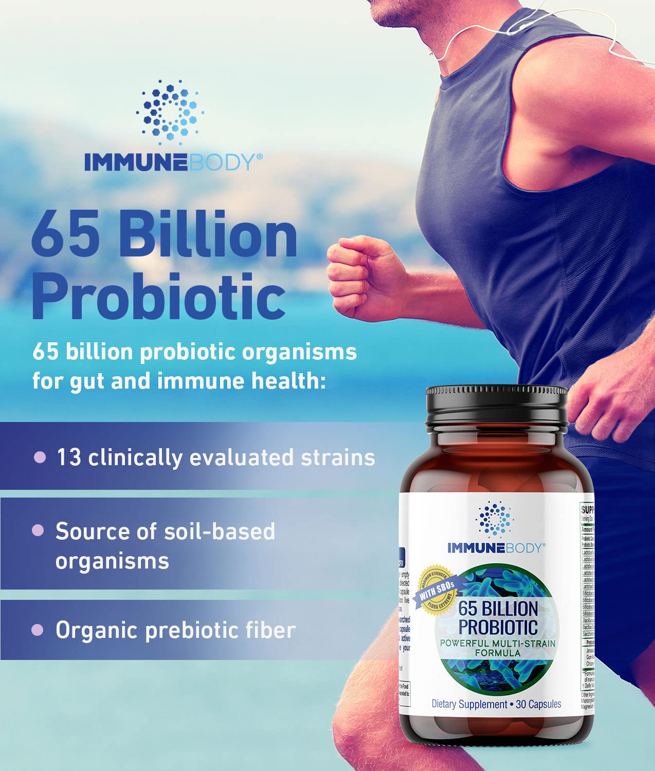 Natural digestive aid with probiotics