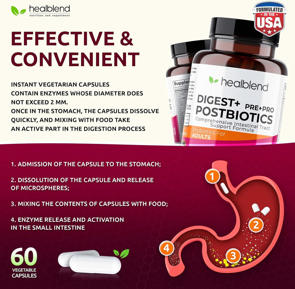 Natural digestive enzyme blend