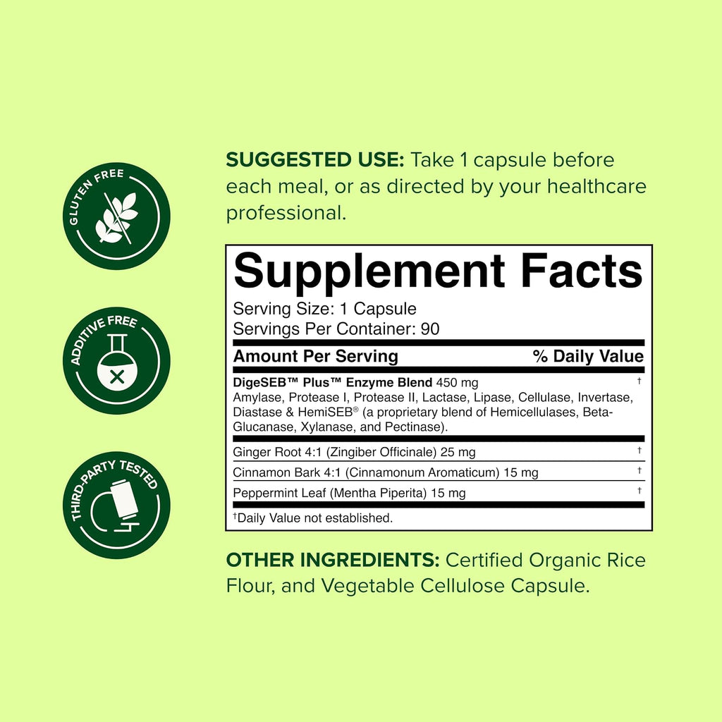 natural digestive enzyme complex capsules