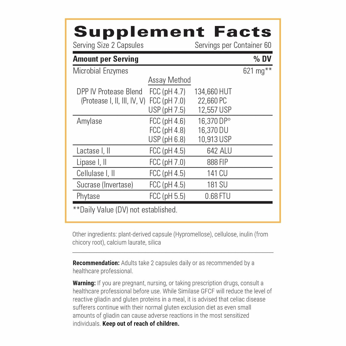 natural digestive enzyme support formula