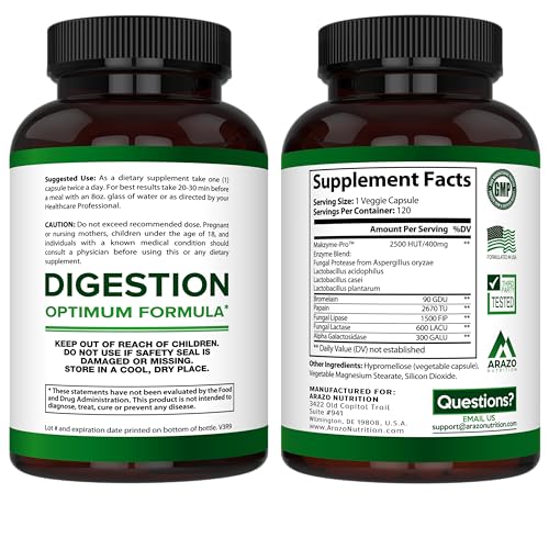 natural digestive enzymes for bloating relief