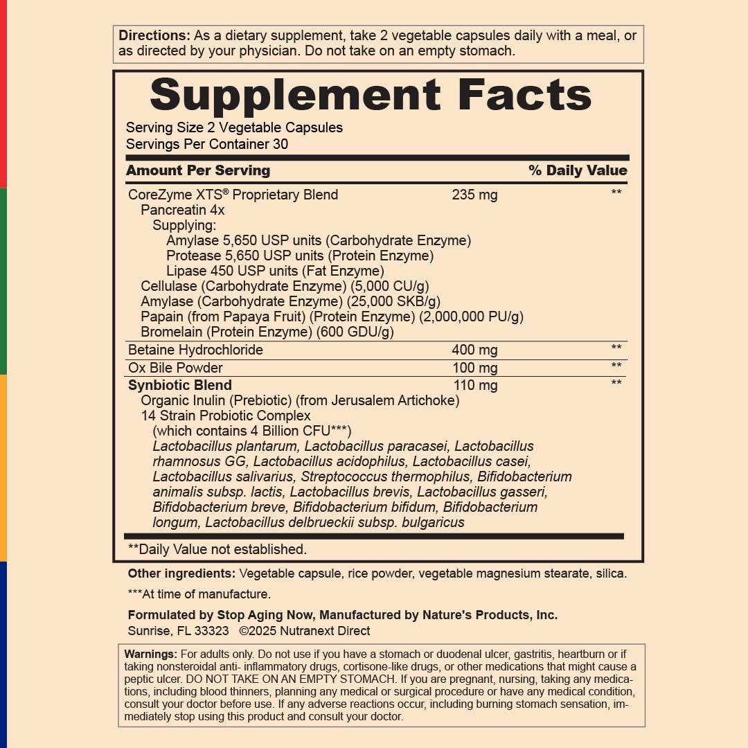 natural digestive enzymes for bloating relief
