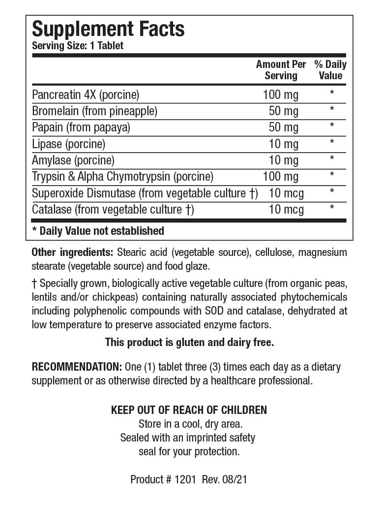 natural digestive enzymes for digestion support