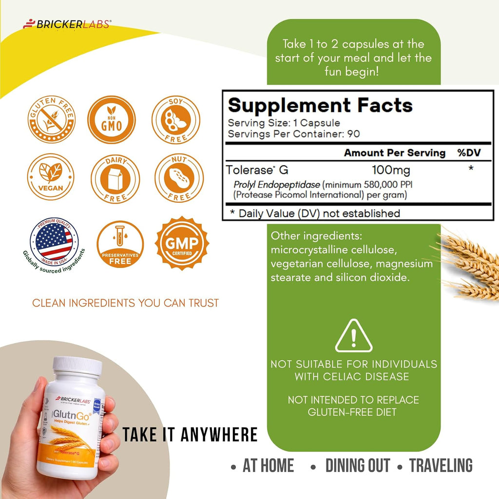 Natural digestive enzymes for gluten sensitivity