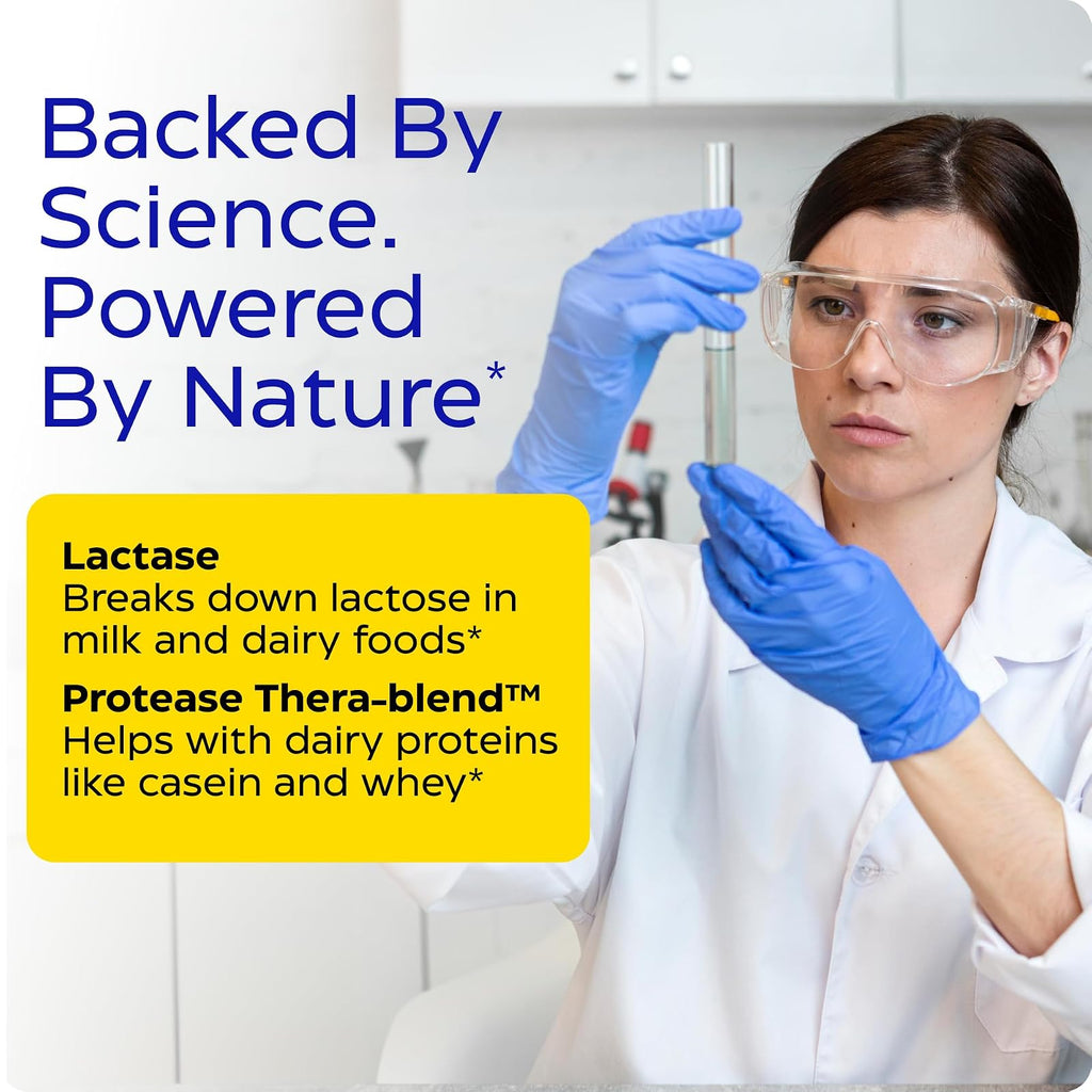 Natural digestive enzymes for lactose