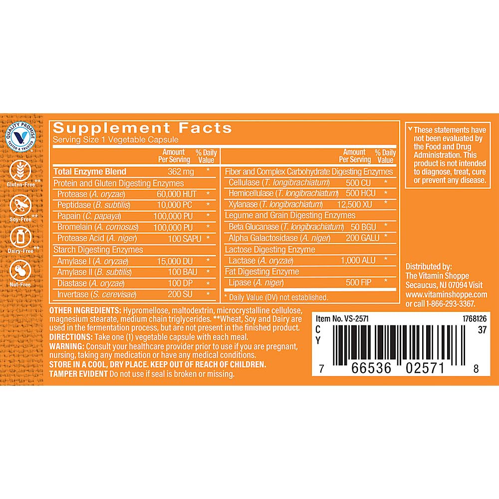 natural digestive enzymes in capsules