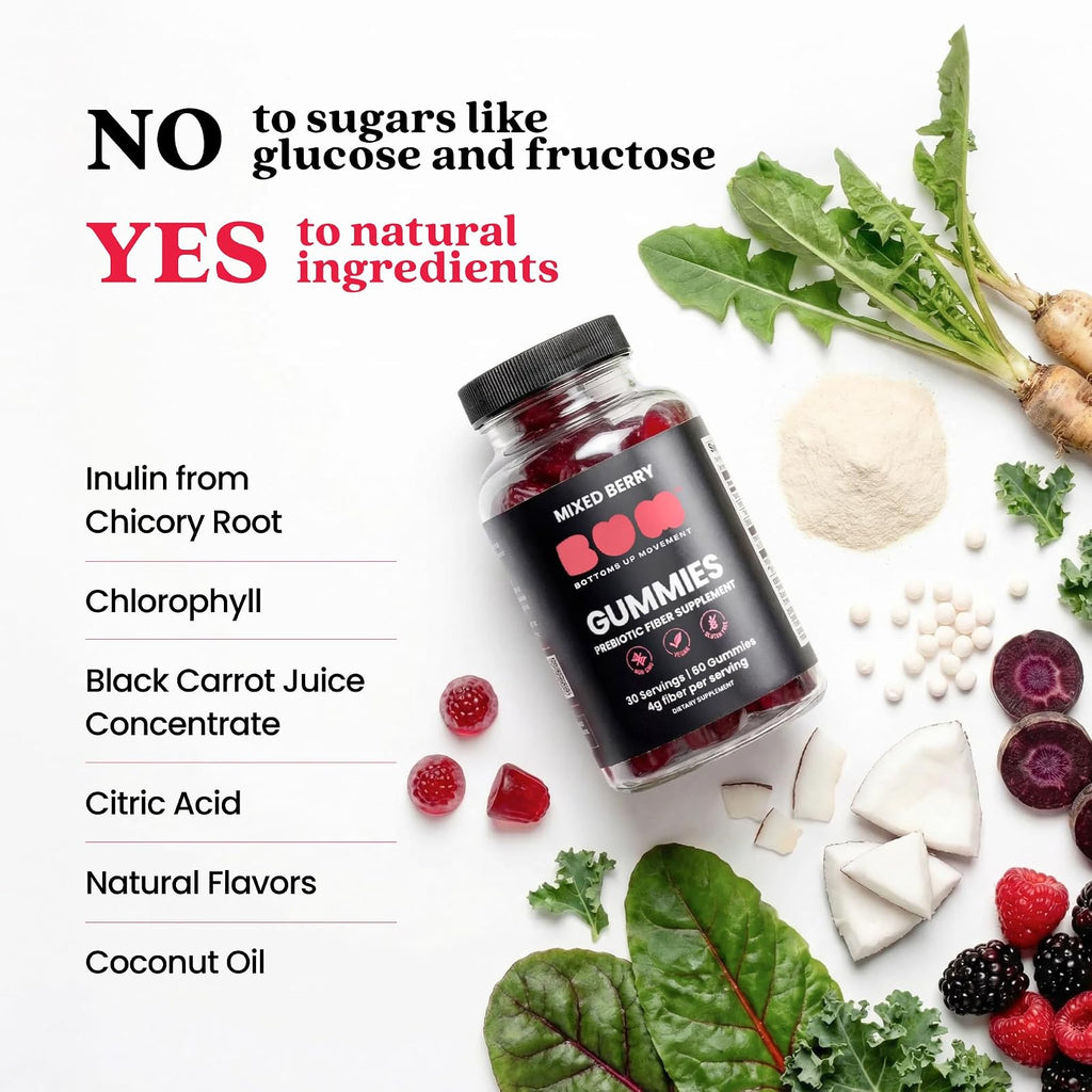 Natural digestive enzymes in gummies