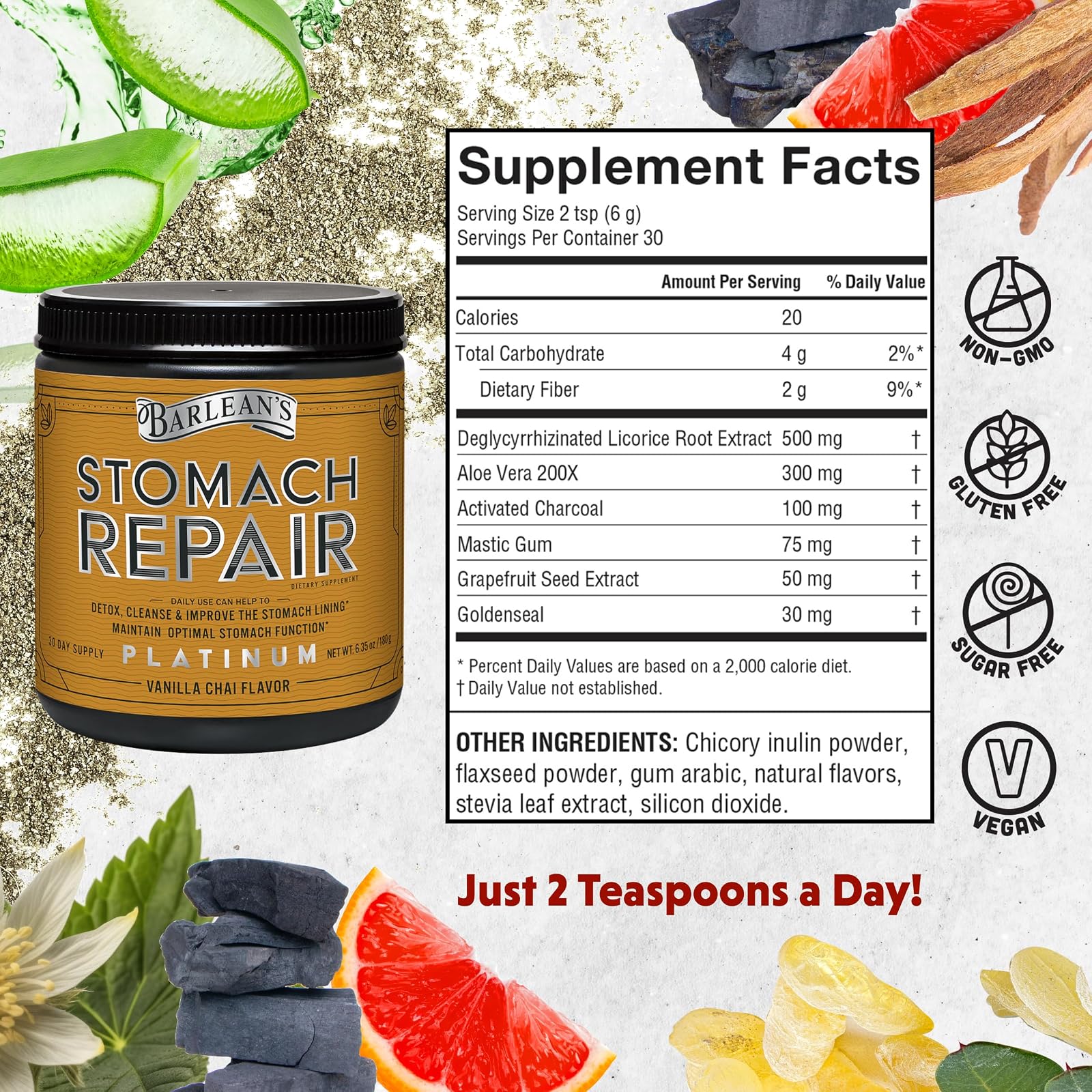 natural digestive enzymes powder supplement