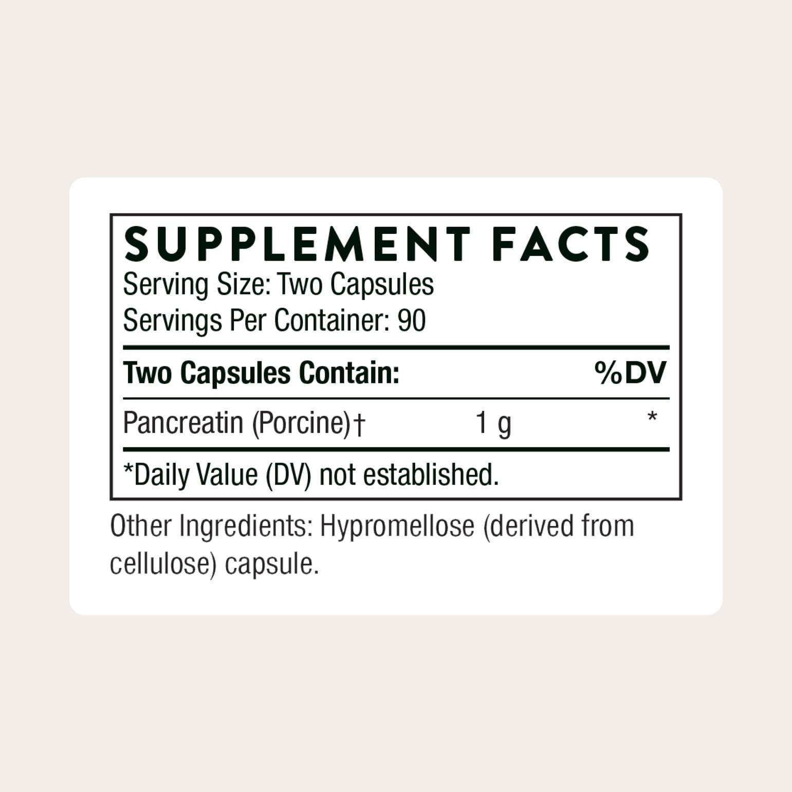 natural digestive enzymes supplement THORNE