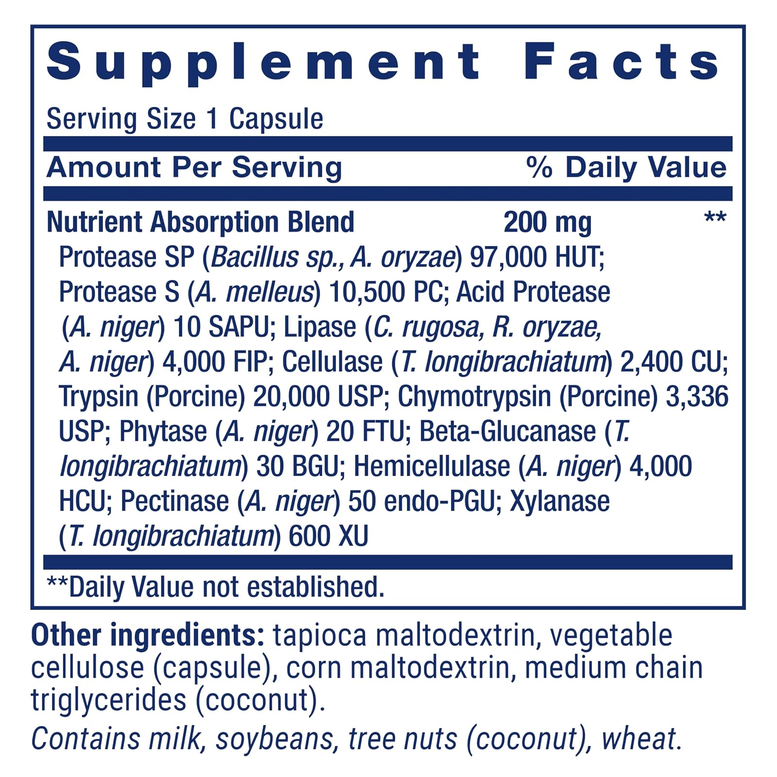 natural digestive enzymes supplement