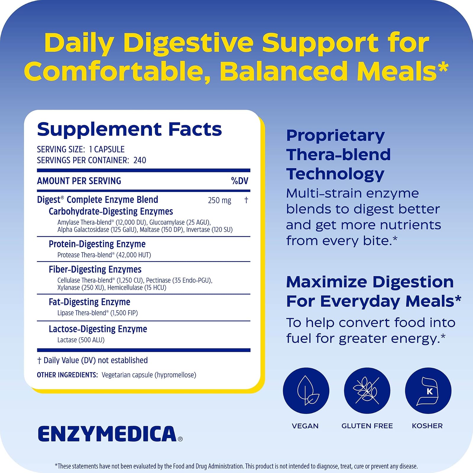 natural digestive enzymes supplement