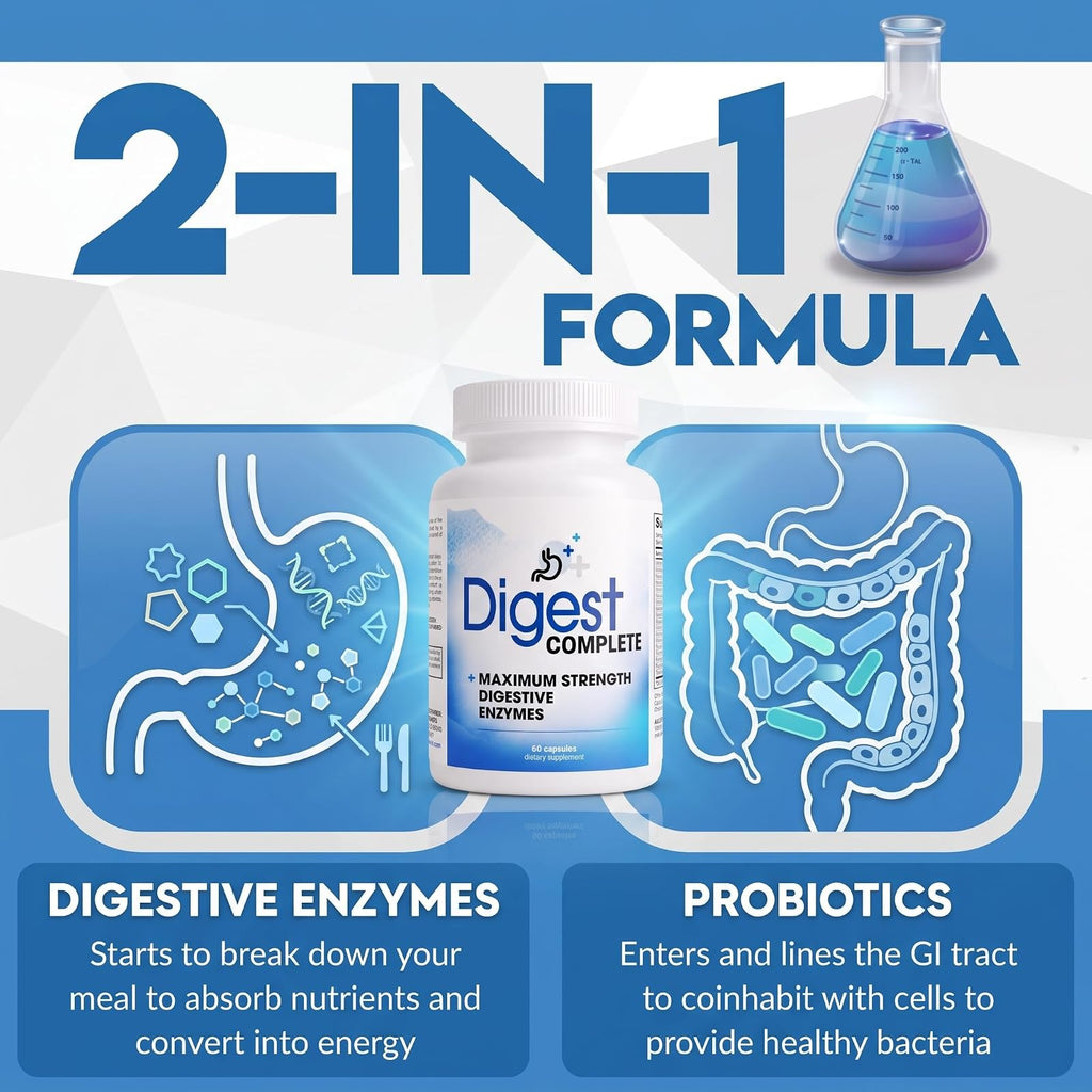 Natural digestive enzymes supplement