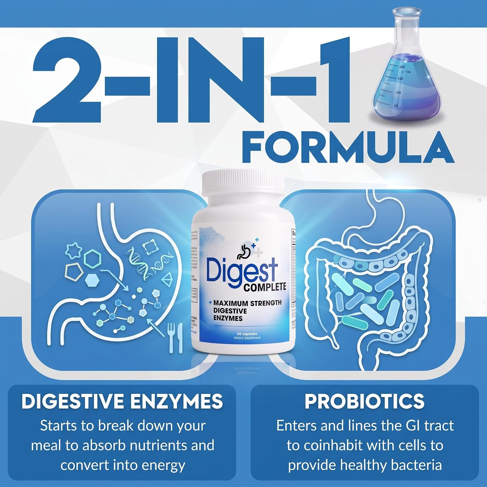Natural digestive enzymes supplement