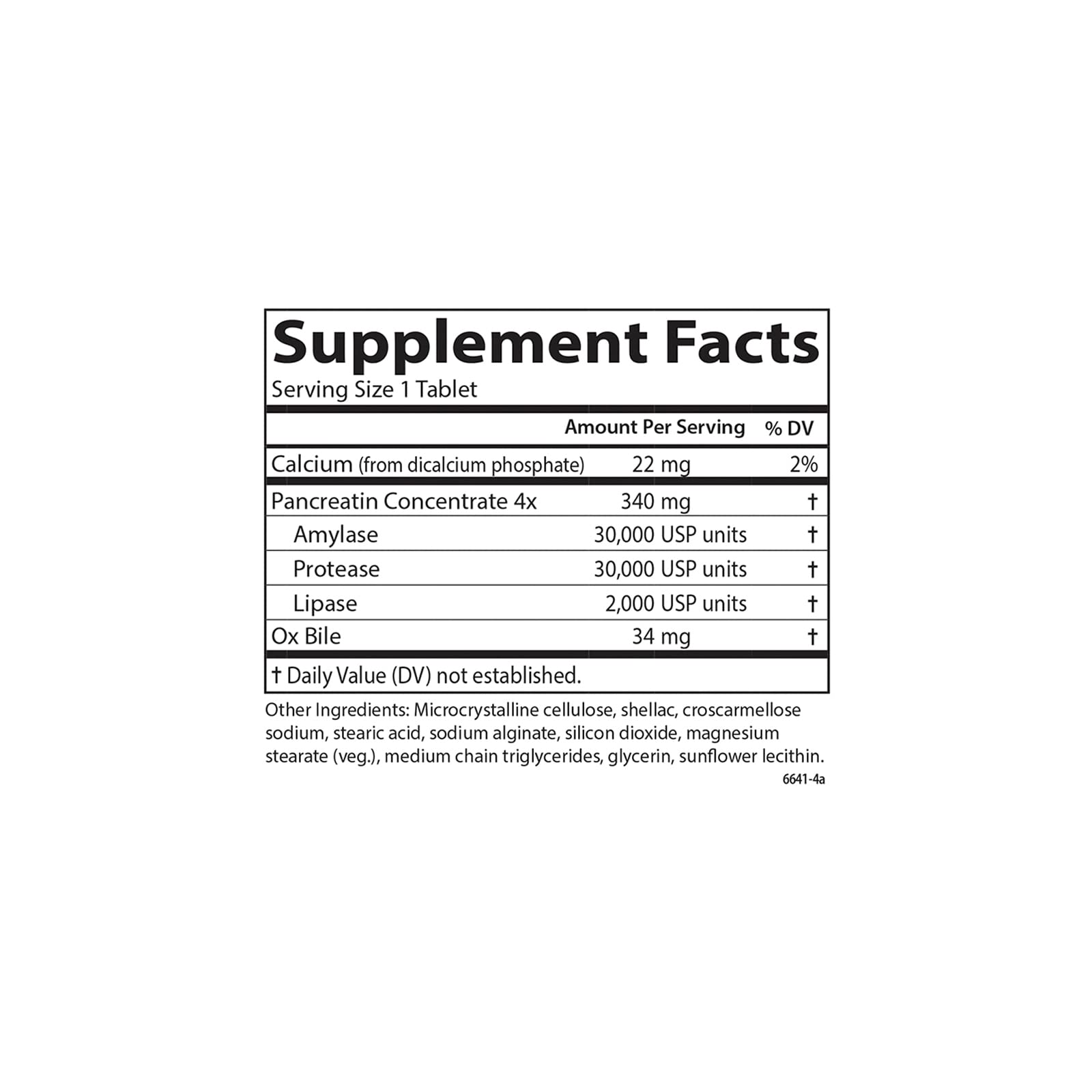 natural digestive enzymes with amylase and lipase