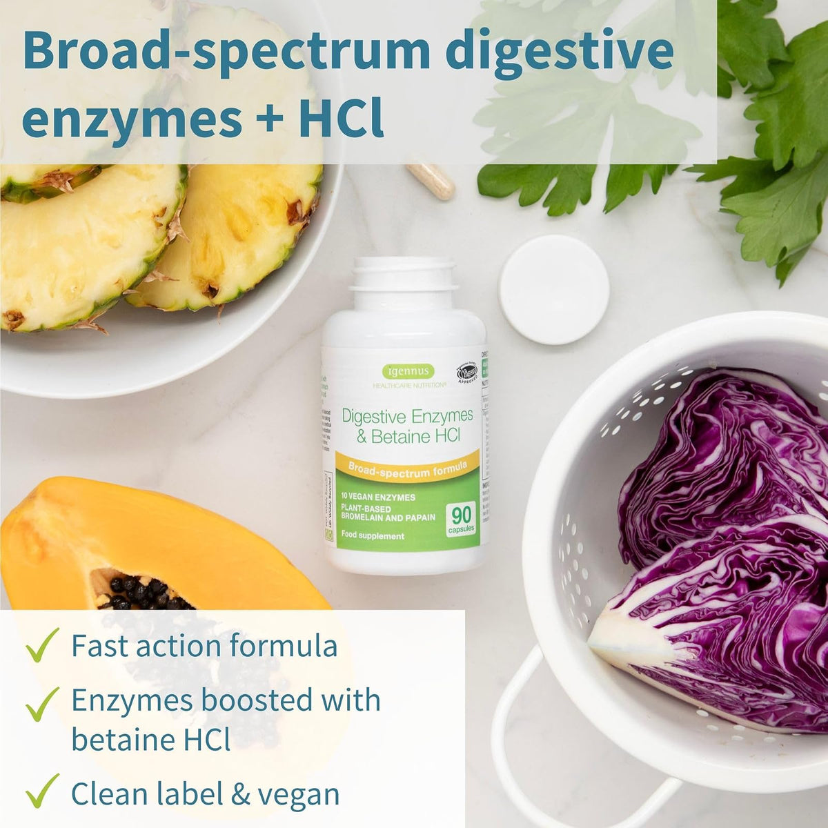 natural digestive enzymes with betaine HCl