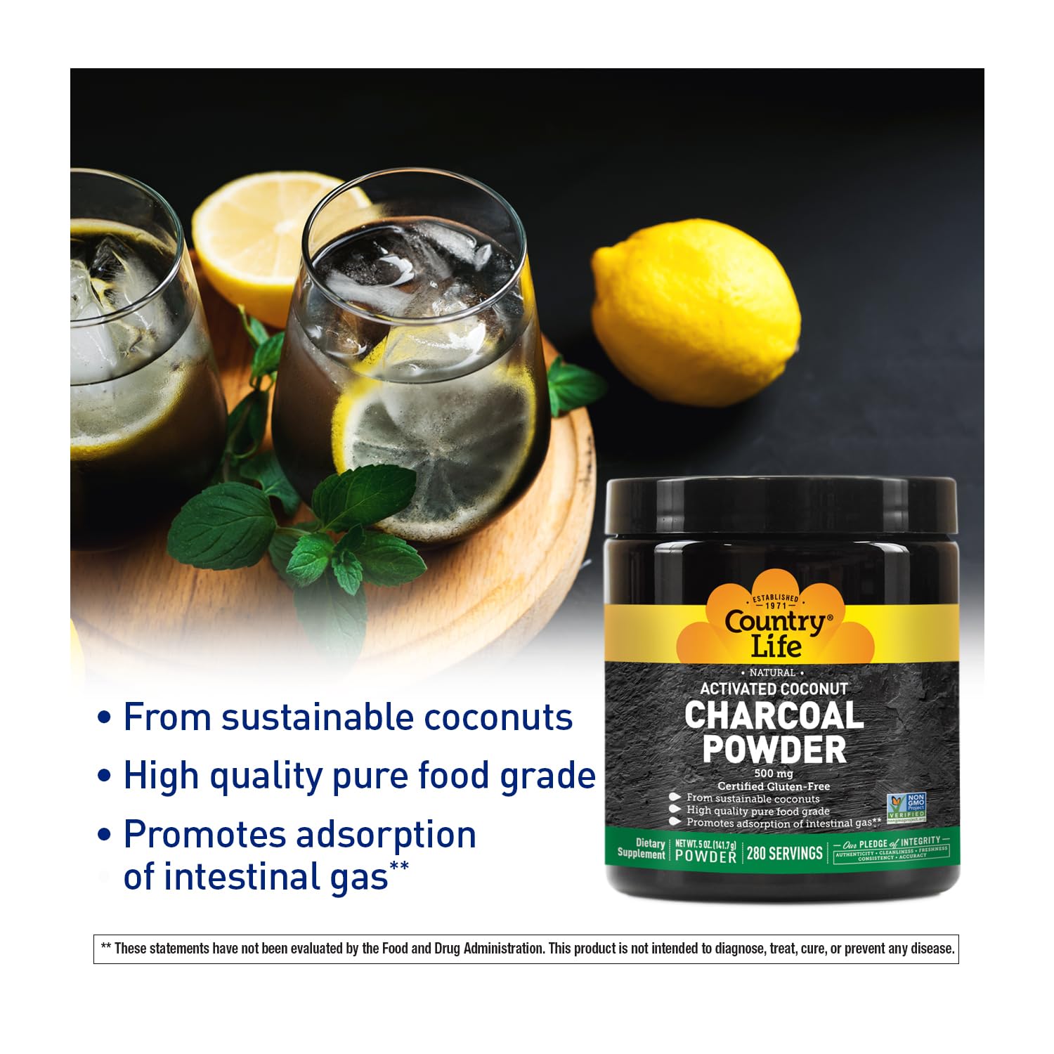 natural digestive enzymes with charcoal