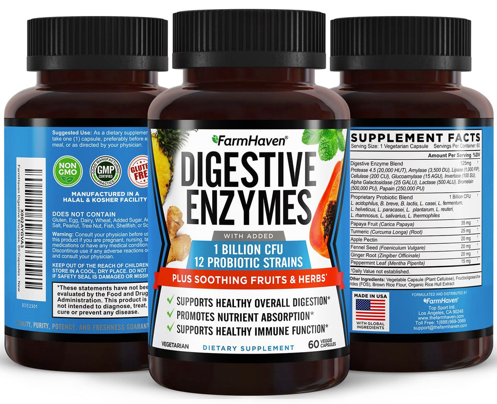 natural digestive enzymes with probiotics