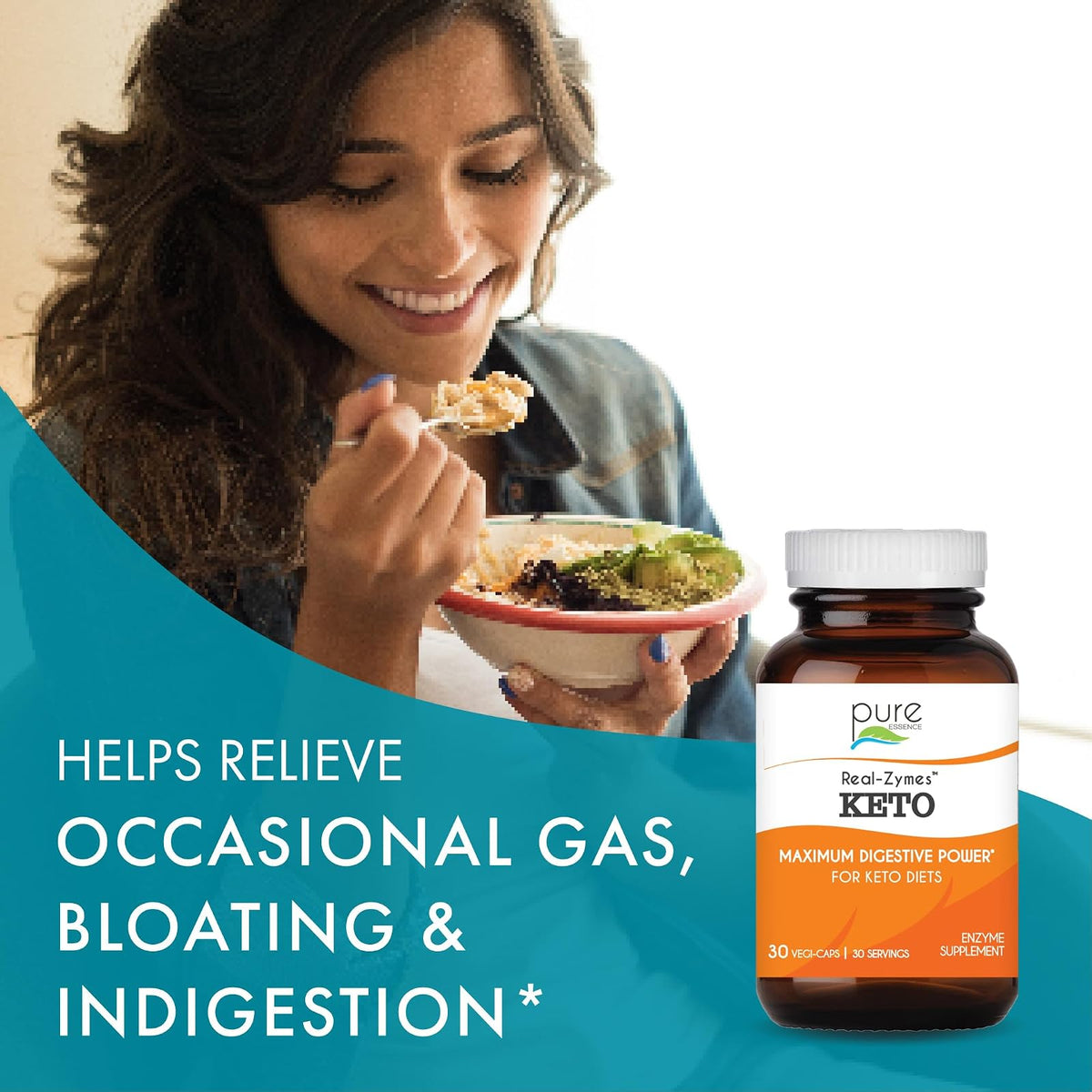 Natural digestive enzymes with probiotics